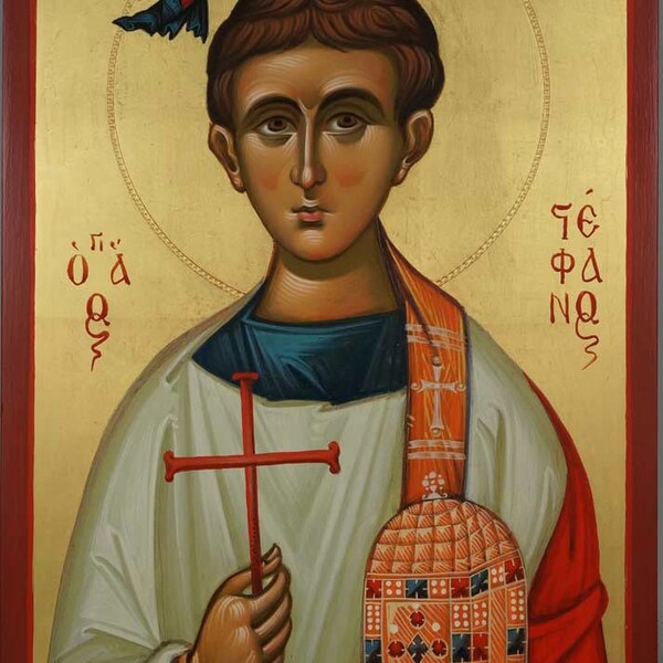 St Stephen Icon - Etsy