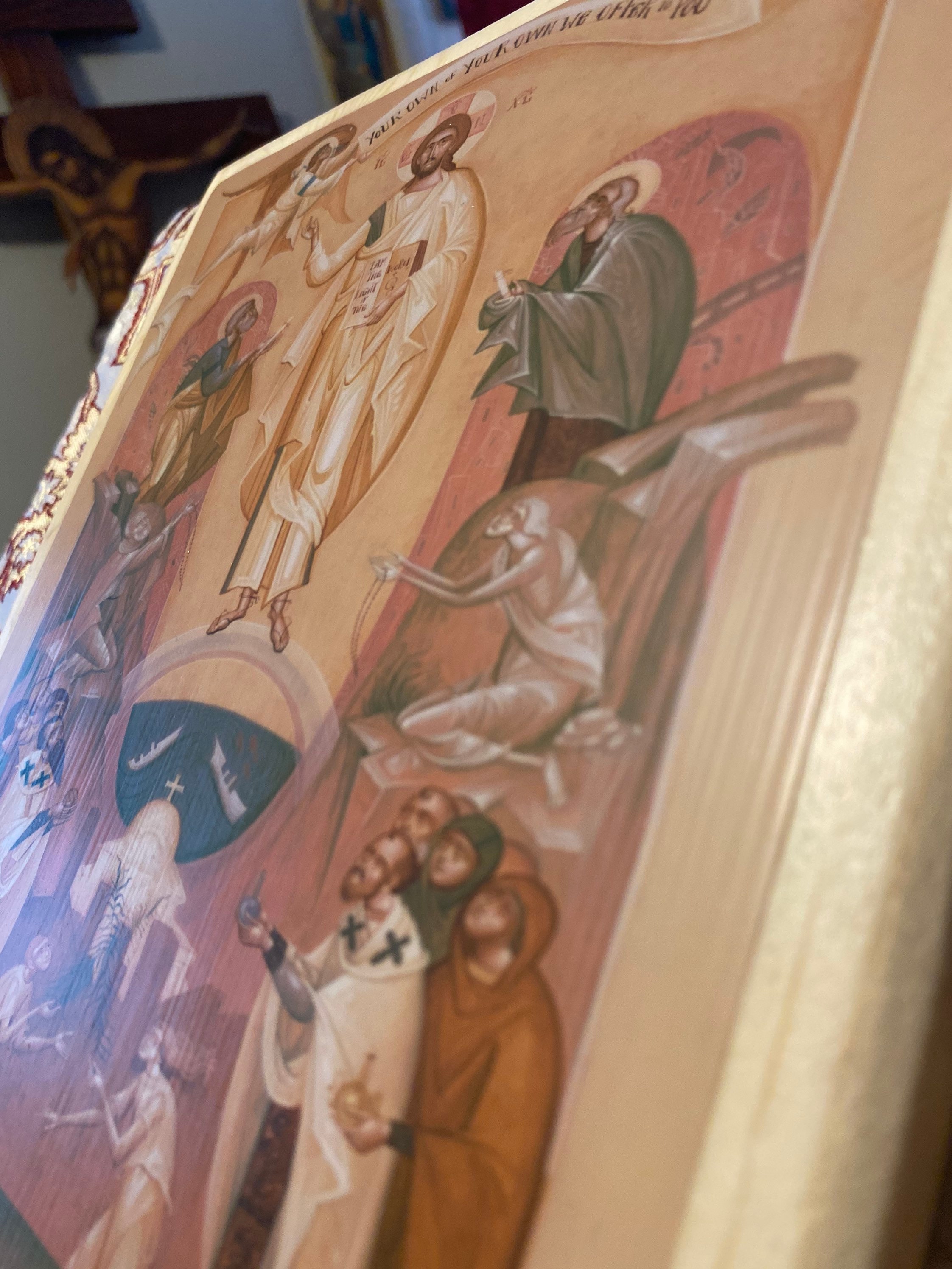 Handmade Mounted Icon | Jesus Christ the Light of the World - Etsy