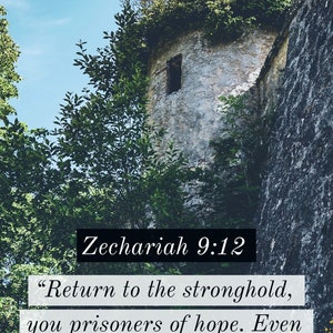 Handmade Mounted Verse | Zechariah 9:12 NKJV - Etsy