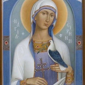 Handmade Mounted Icon | St Irinie. St Ireni. St Irenie. St Irene. St ...