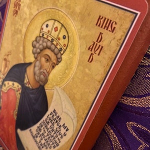 Handmade Mounted Icon | Holy Prophet and King David | Ancestor of Jesus ...