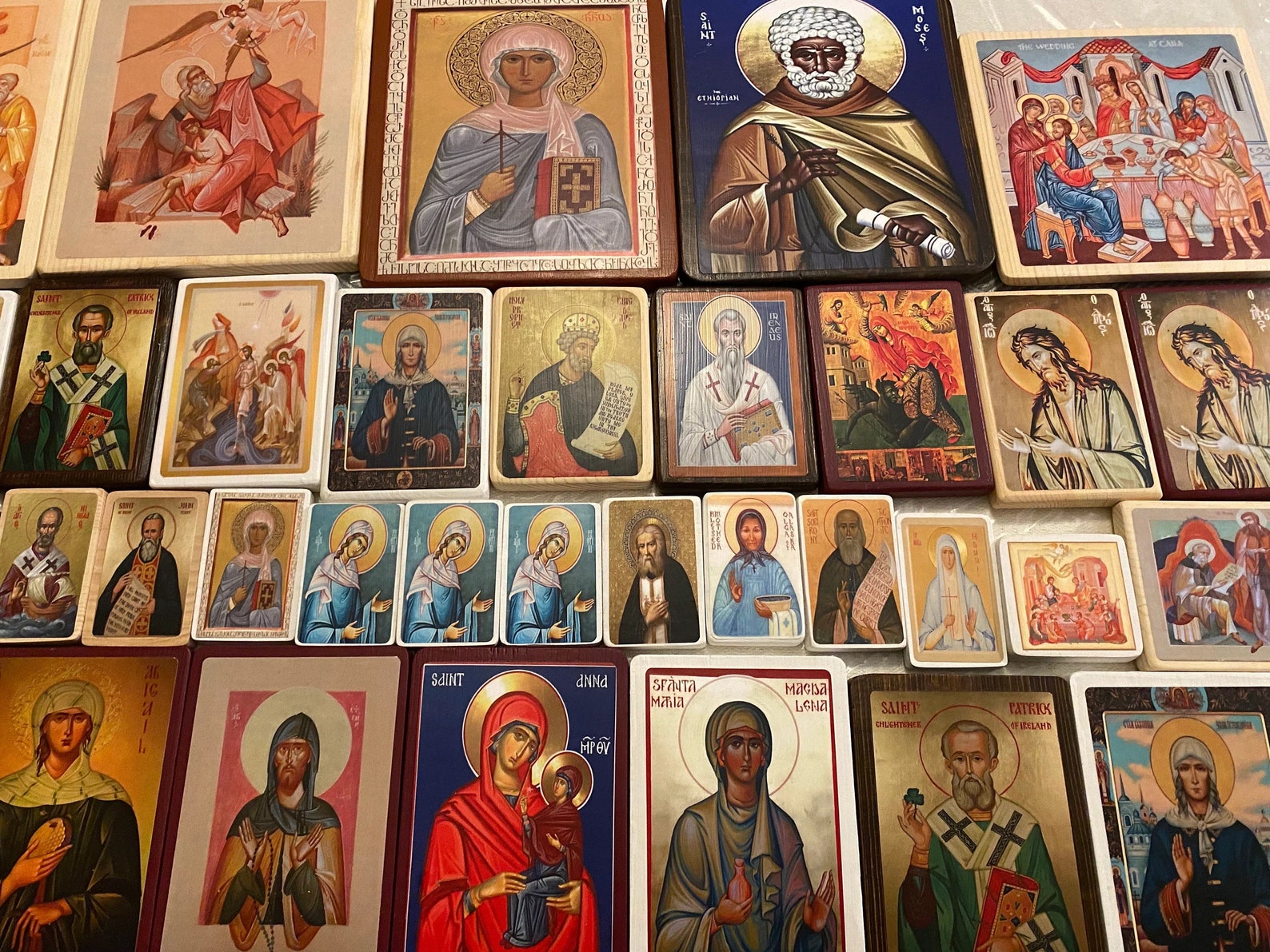 Handmade Mounted Icon Archangel Michael. Michel. Mikhail. Mekael - Etsy