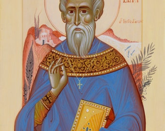 St Cuthbert Icon - Etsy