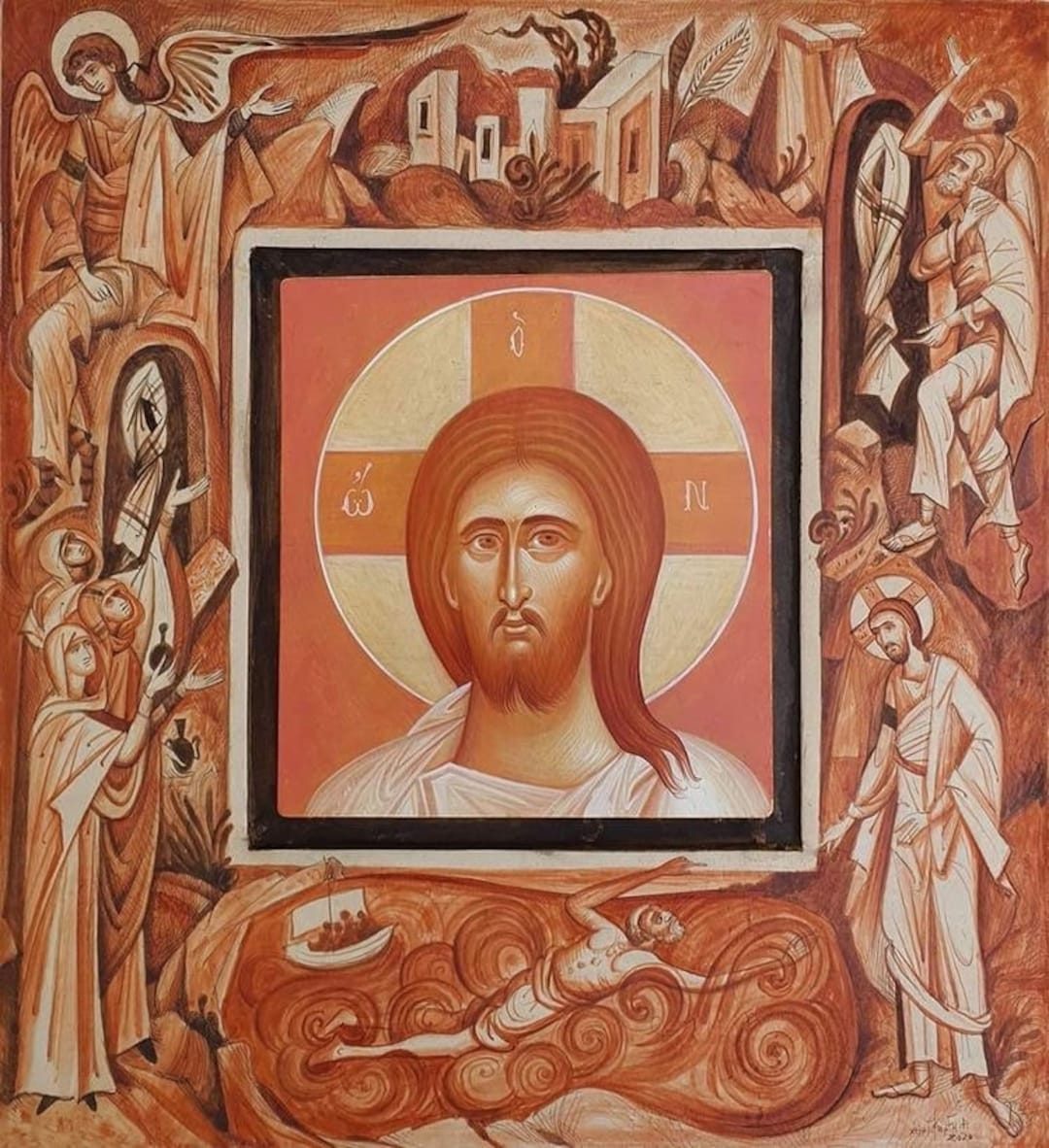 Handmade Mounted Icon | Life of Christ. Jesus Christ. Resurrection ...