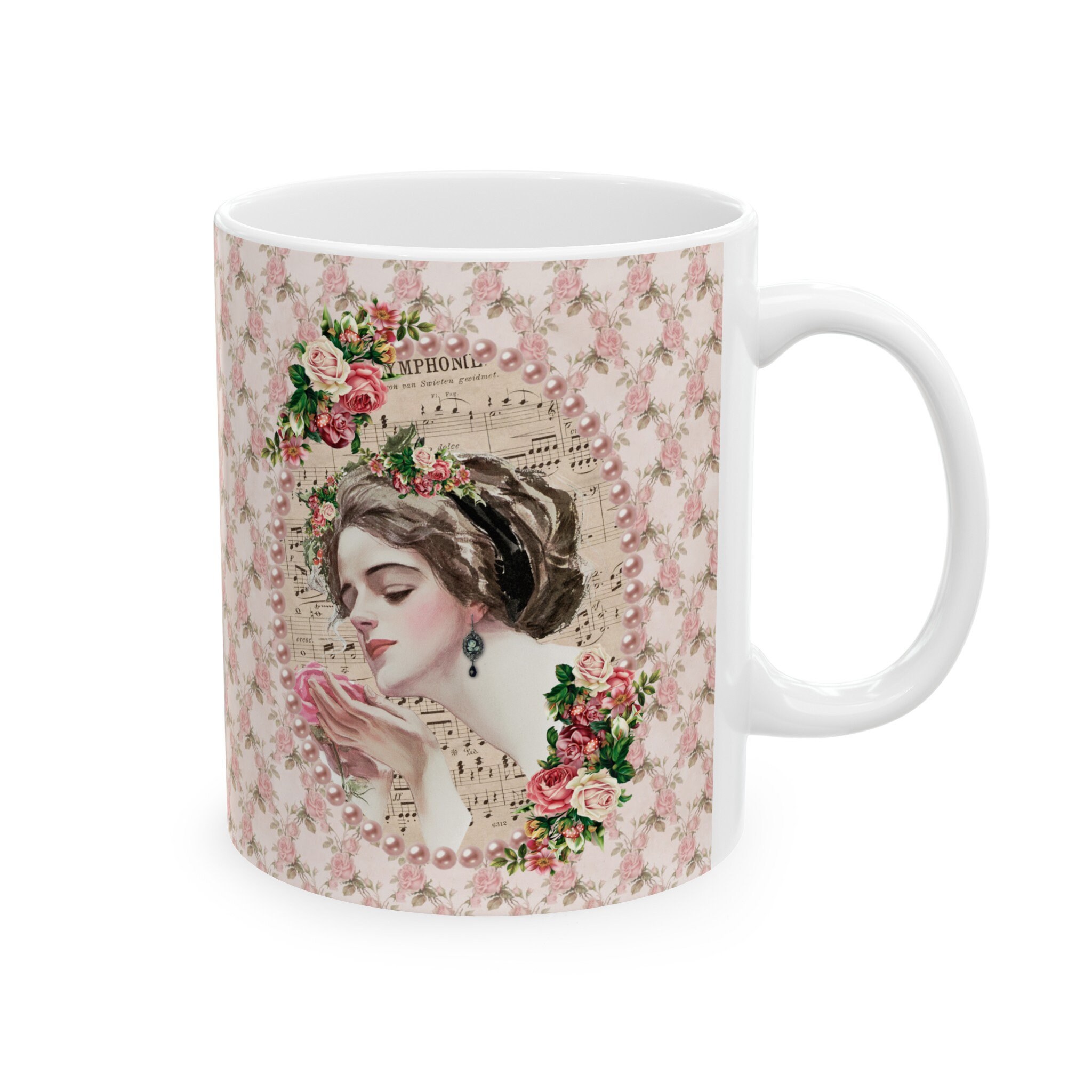 Vintage-victorian Style Decorative Coffee Mugs Antique-inspired ...