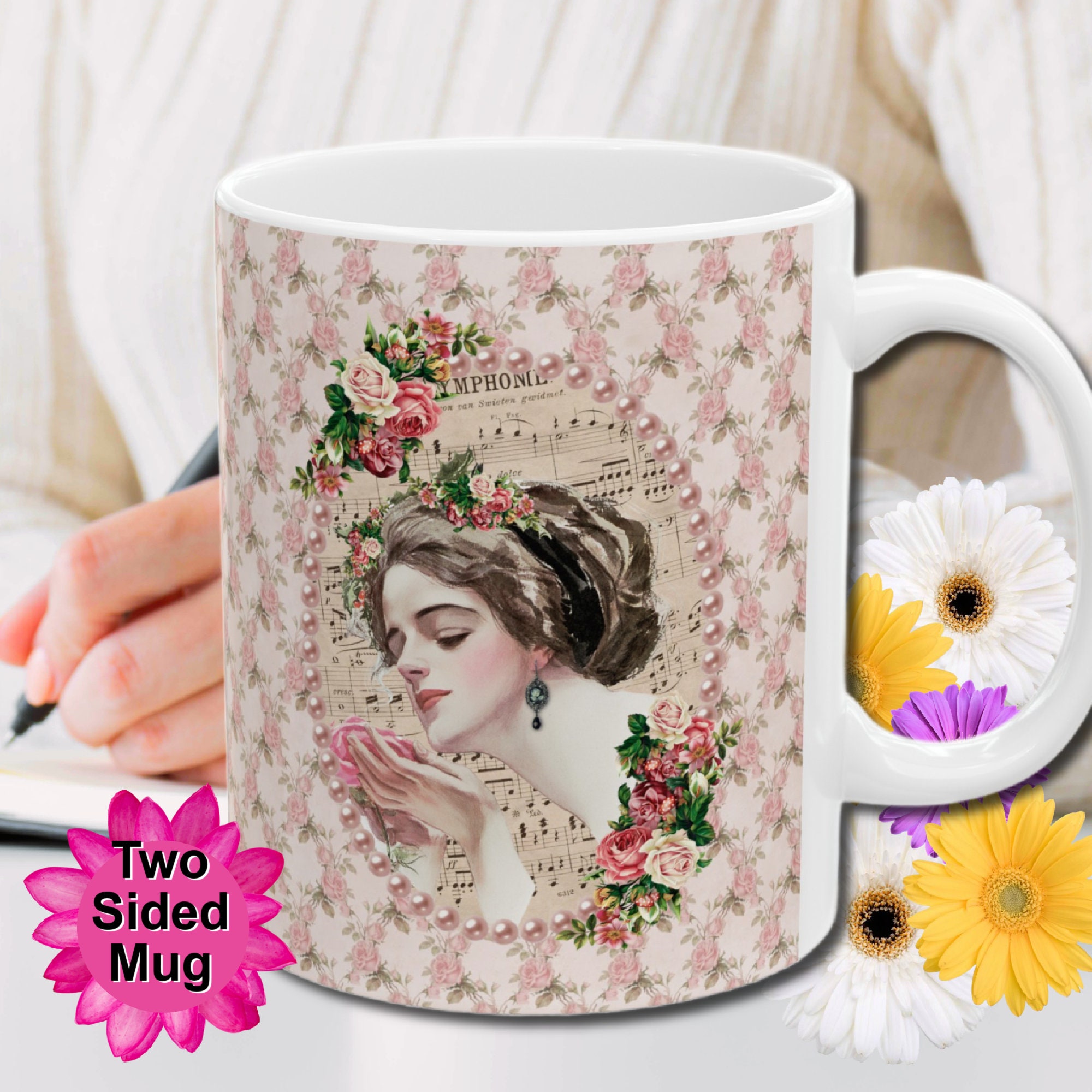 Vintage-victorian Style Decorative Coffee Mugs Antique-inspired ...