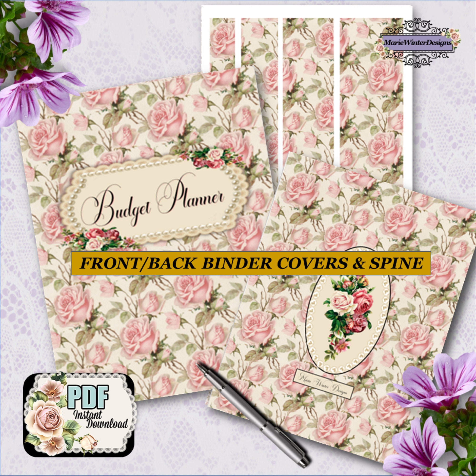 Printable Budget Planner Wealth Financial Tracker Organizer Templates ...