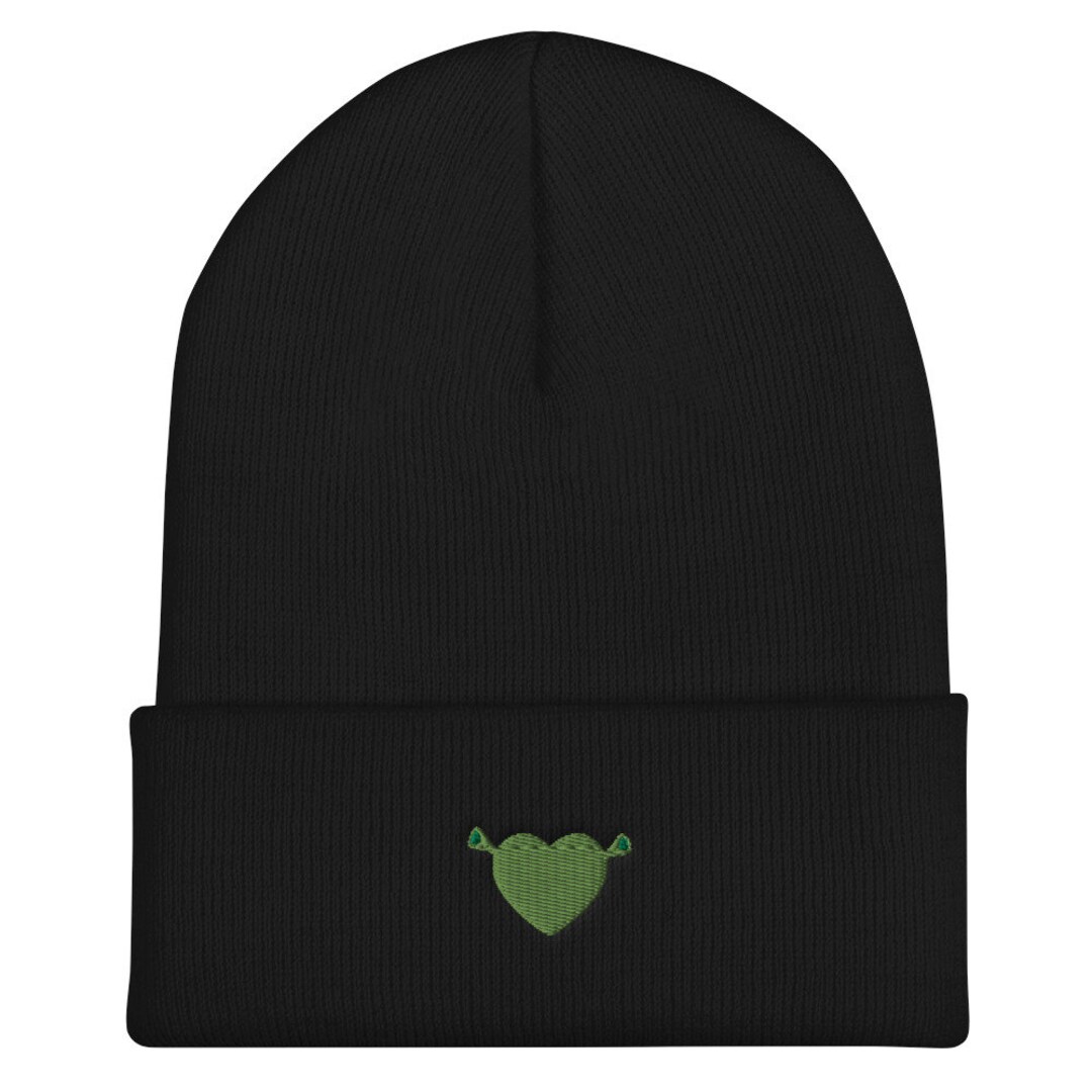 Shart (shrek Heart) Embroidered Beanie - Etsy
