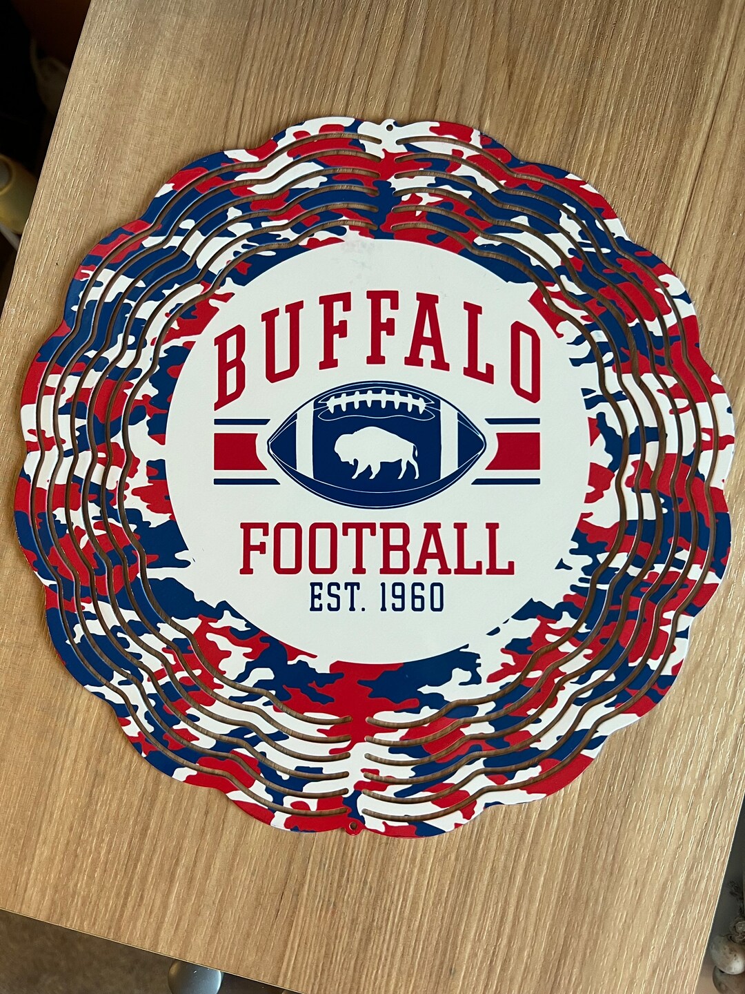 Buffalo Football Flag Wind Spinner, Wind Spinner for Garden, 10 ...