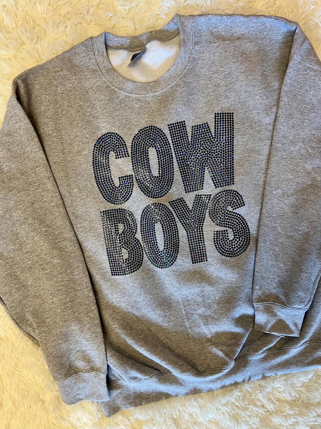 Dallas Cowboys 2D Spangle Design Sweatshirt, Dallas Fan, Cowboy ...