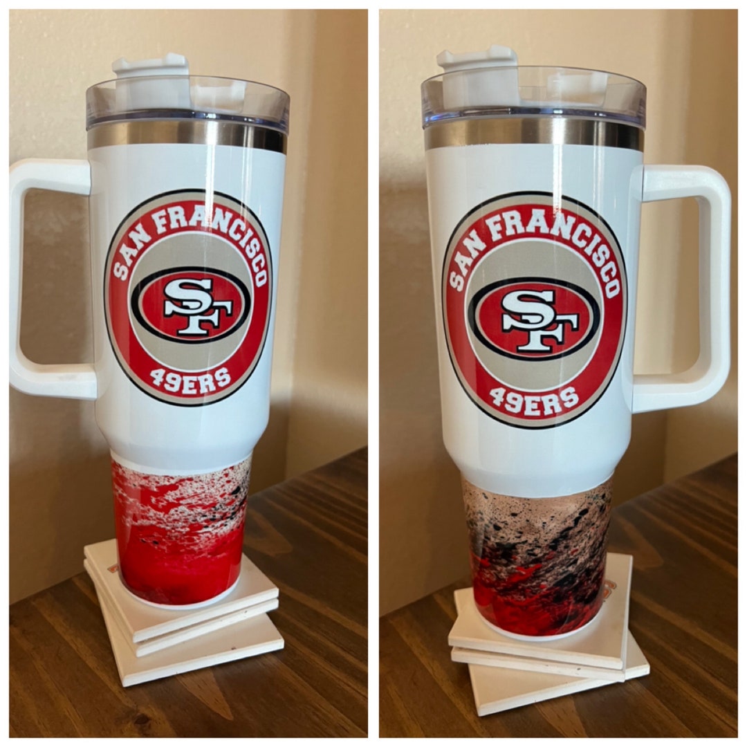 40 Oz San Francisco 49ers Tumbler, Niners 40 Oz Tumbler, Football Fan ...
