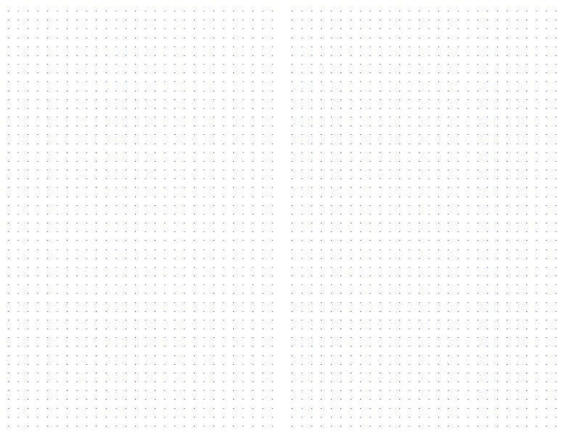 Dot Grid Paper, Blue, 5.5 X 8.5, 5 per Inch, Printable, Downloadable ...