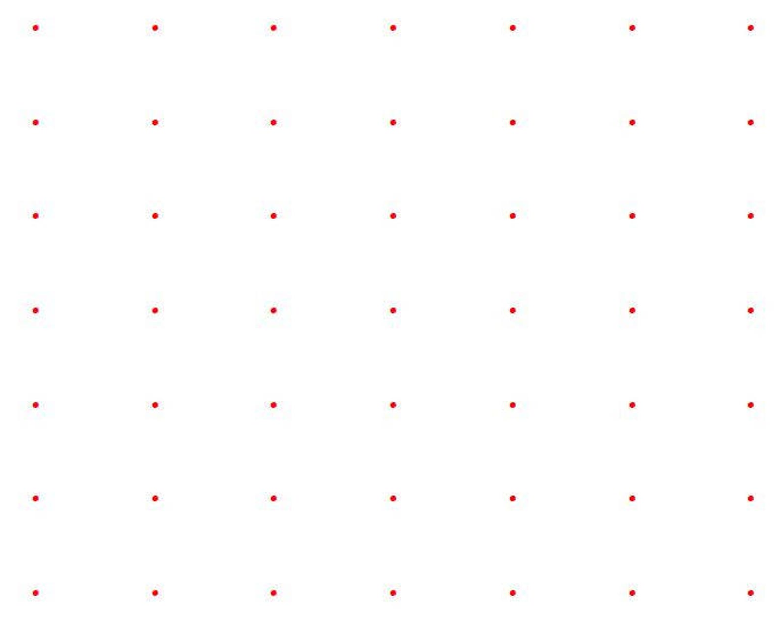Dot Grid Paper, Red, 8.5 X 11, 5 per Inch, Printable, Downloadable, DIY ...