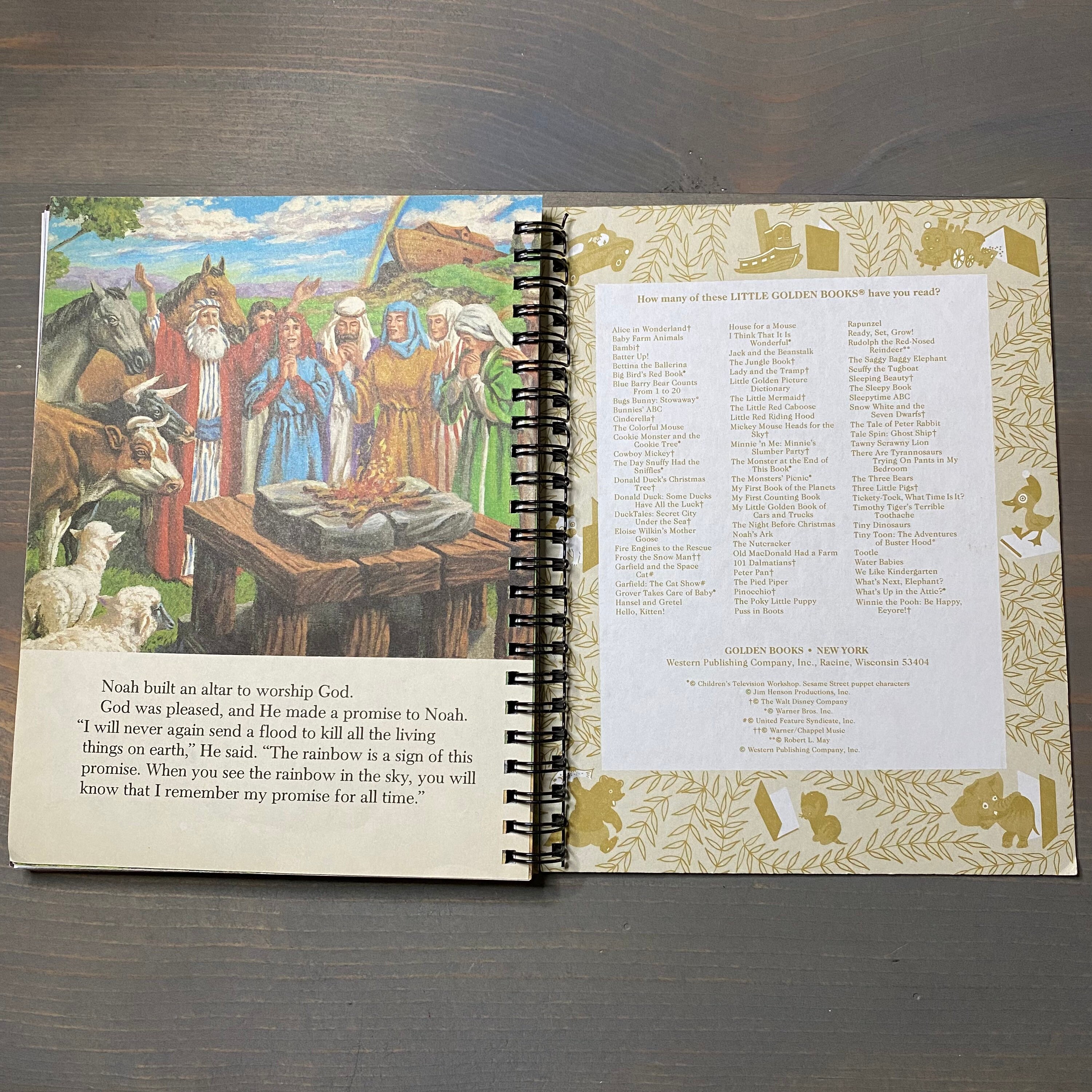 Noahs Ark the Little Golden Books Journal Sketch Book Diary Autograph ...