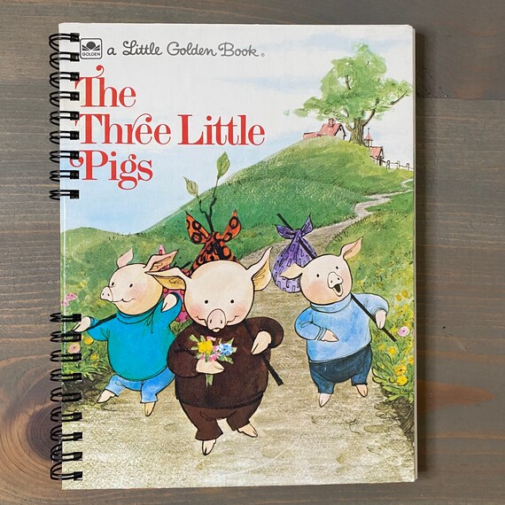 The Three Little Pigs the Little Golden Books Journal | Etsy