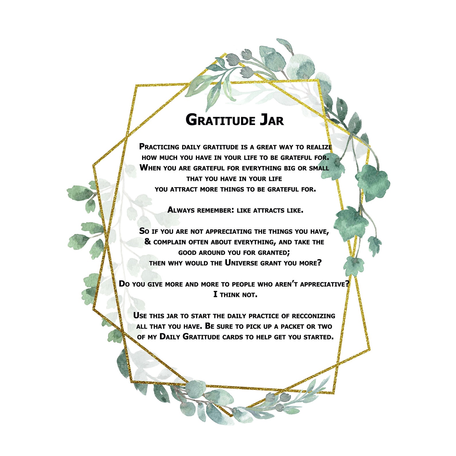 Gratitude Mason Jar Quart or Pint Sizes Available - Etsy