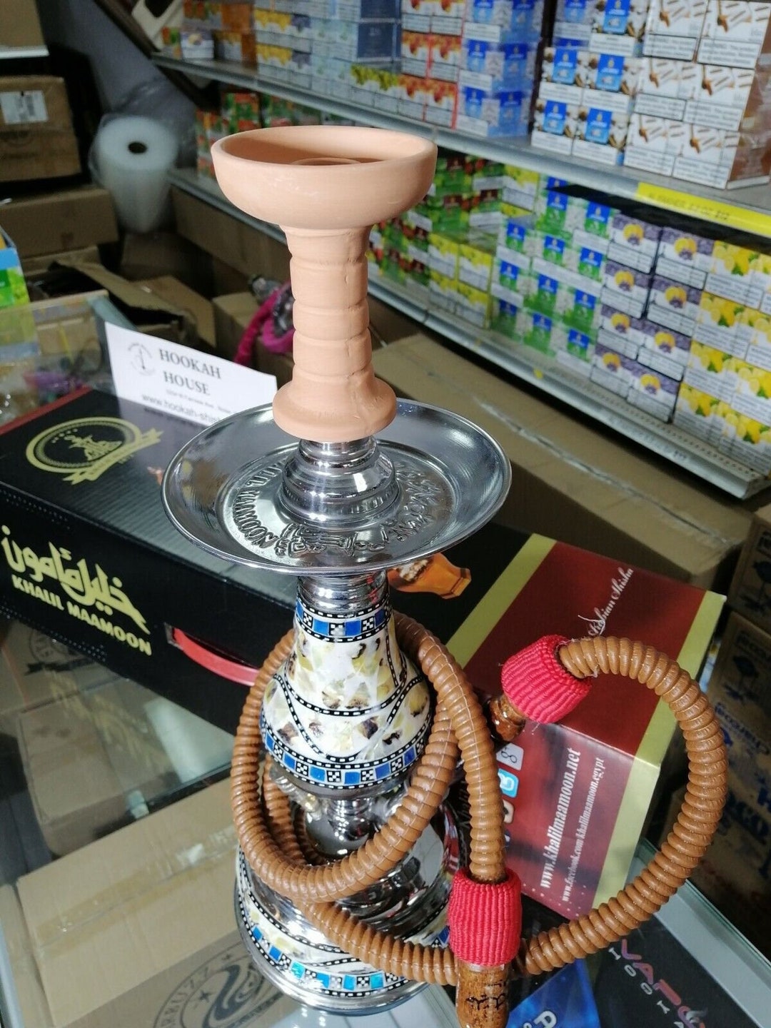Khalil Maamoon New Style 2020 Hookah Unbreakable, Sadaf Seashell Hookah ...