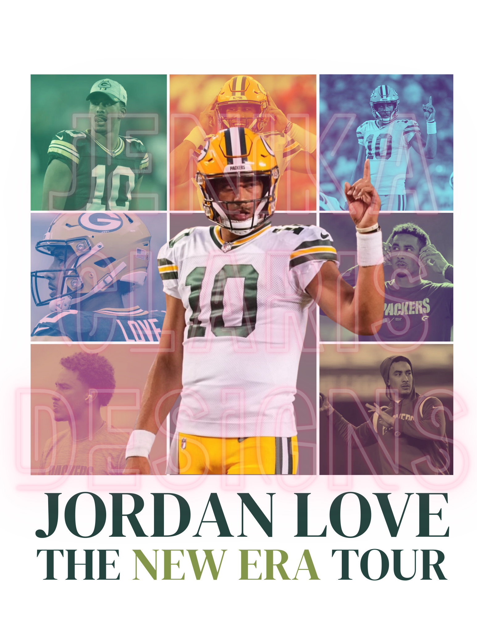 Packers Jordan Love PNG/ in My Love Era/ New Era Tour/ Jordan Love PNG ...