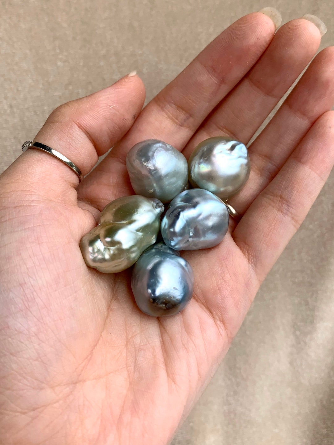 Huge South Sea Pearl in Baroque Shape, 15mm Saltwater Baroque Pearl ...