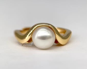 Pearl Design Ring - Etsy