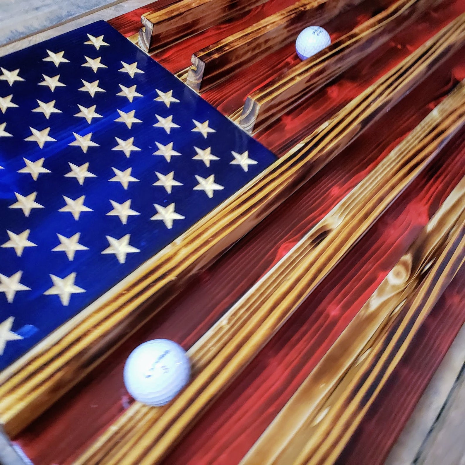 Wooden Rustic American Challenge Coin Display Holder Golf - Etsy