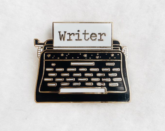 The Writer Pin Enamel Pin Book Pin Book Enamel Pin Lapel - Etsy