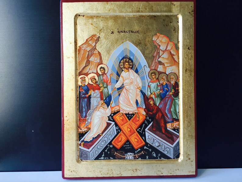 Jesus Christ Resurrection Anastasis Orthodox Icon of | Etsy