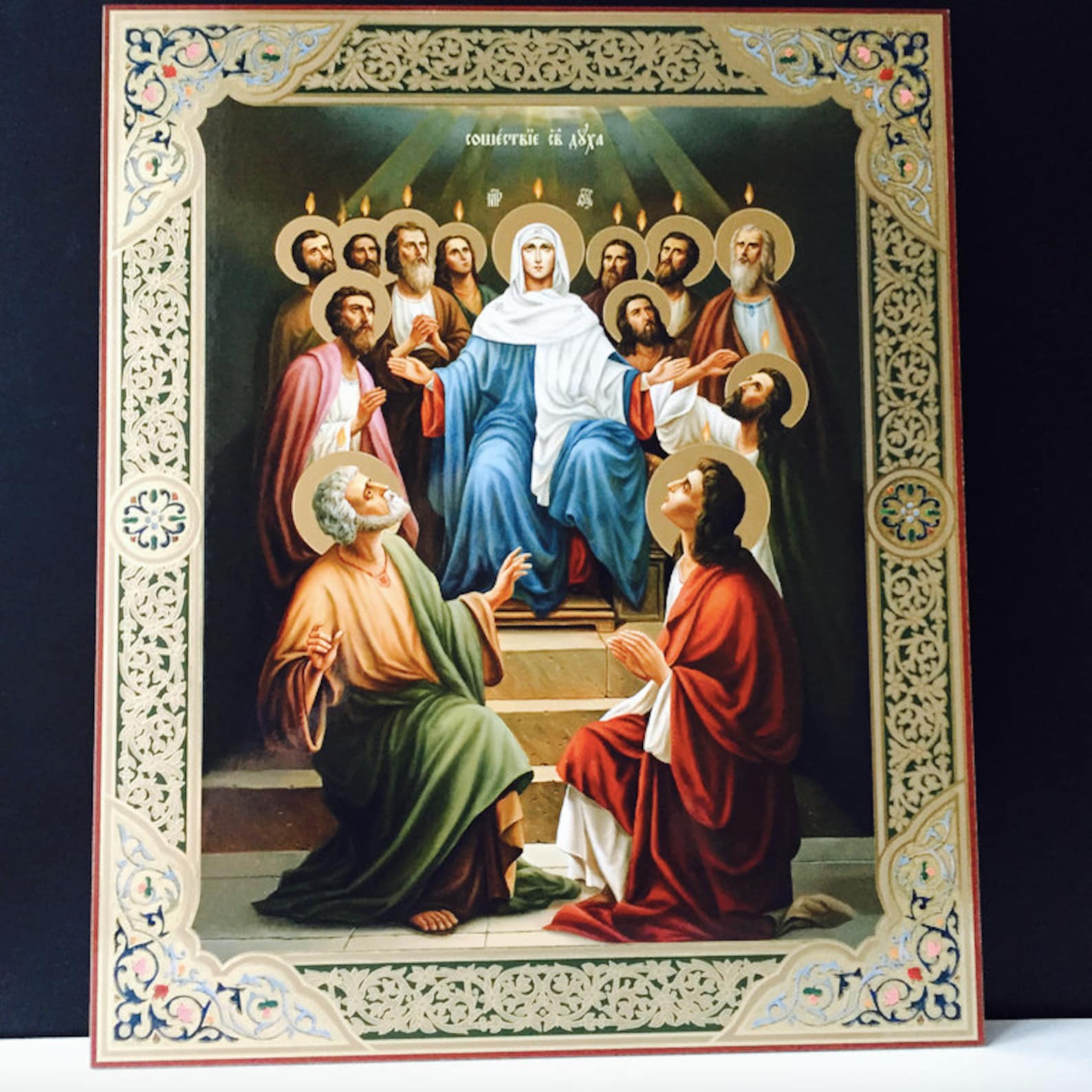 Descent of the Holy Spirit PENTECOST XIX century | Etsy