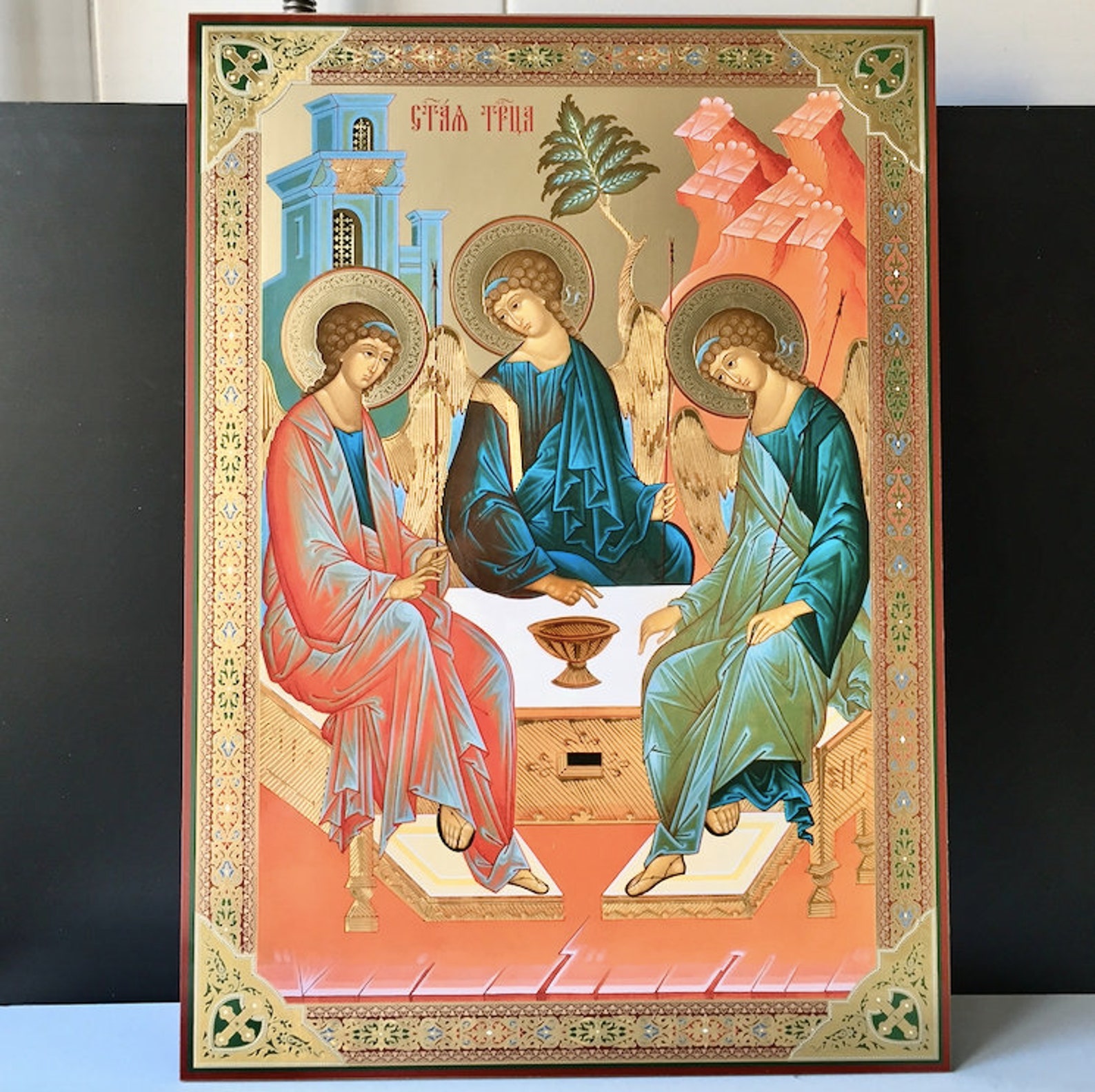 The Holy Trinity Icon by Andrei Rublev XIX Century | Etsy