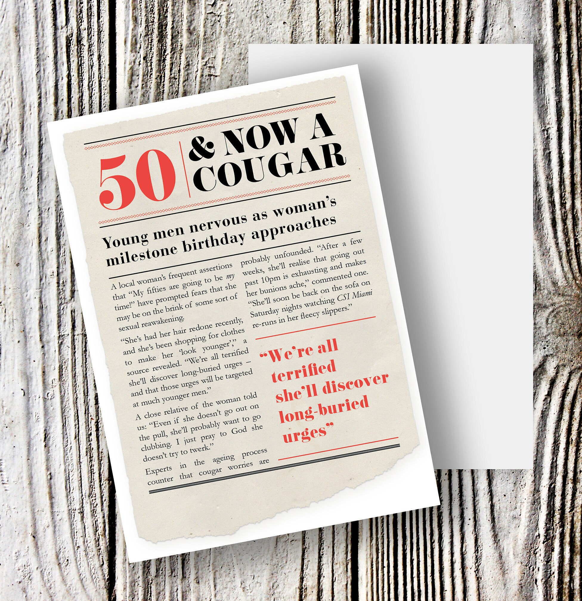 Funny Birthday Card Card for 50 Year Old Woman 50th Birthday - Etsy UK