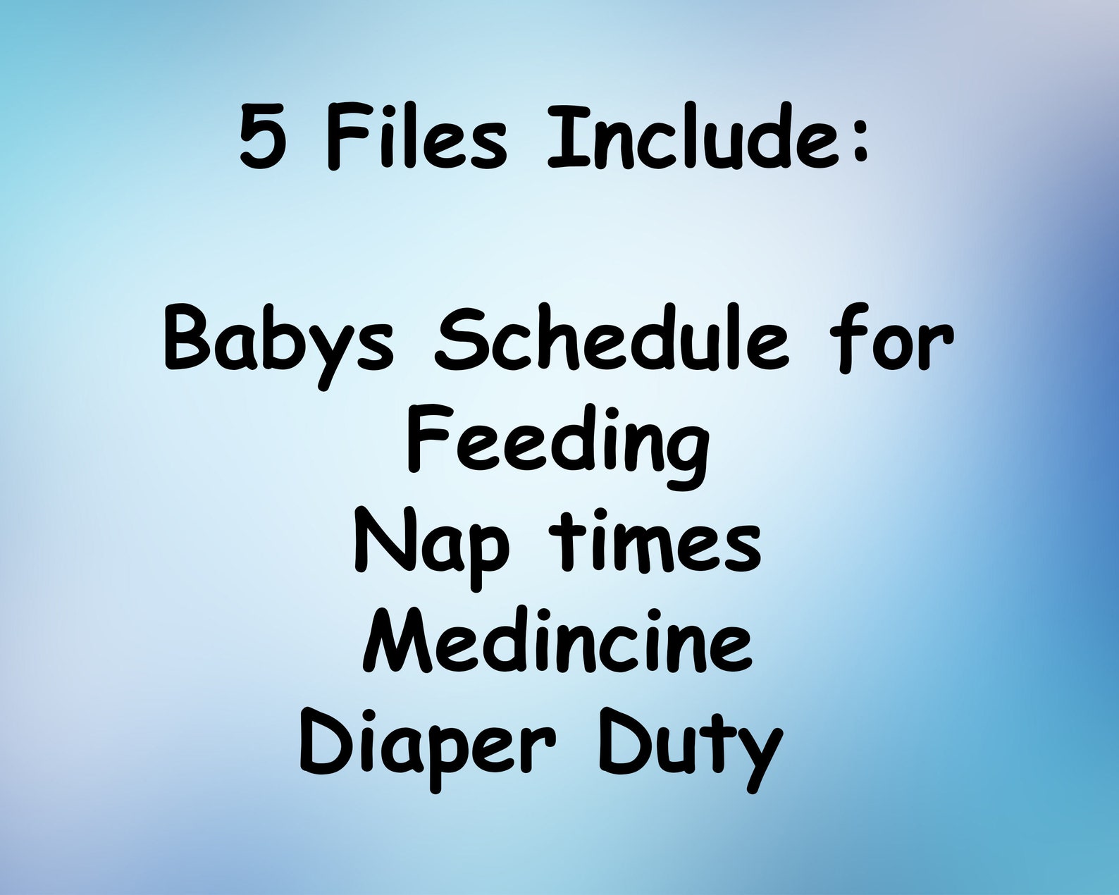 Baby Planner Baby Schedule Chart New Moms Schedule New Baby - Etsy