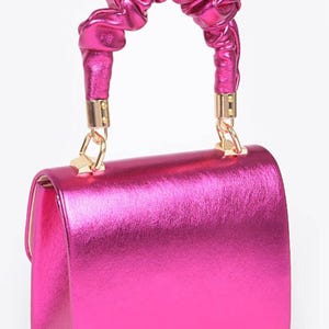 Metallic Top Handle Clutch - Etsy