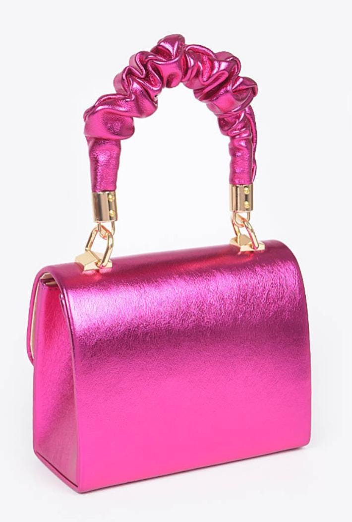 Metallic Top Handle Clutch - Etsy