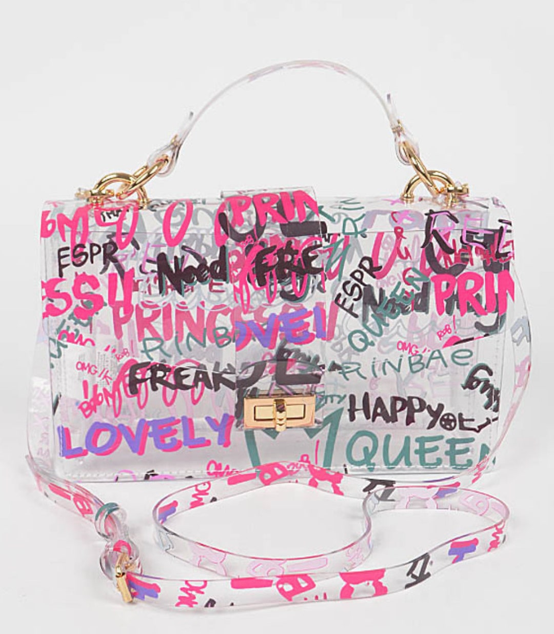 Graffiti Print Handbag (9.25x5.25x2.5d) - Etsy