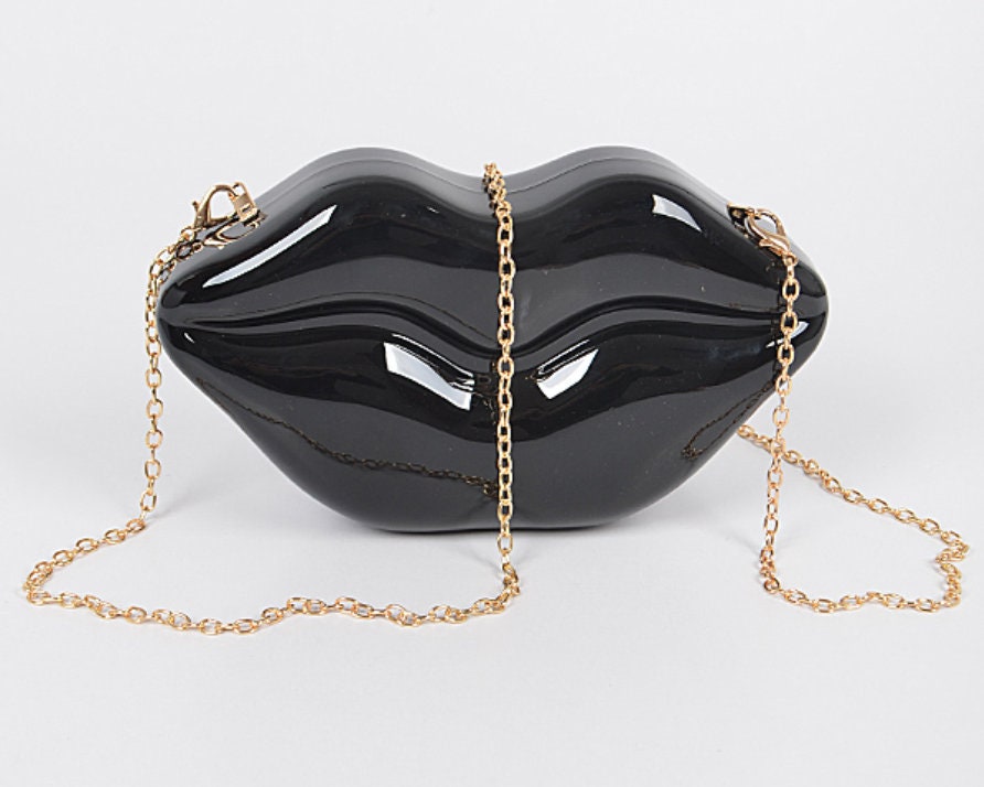Lips Clutch With Chain Strap - Etsy
