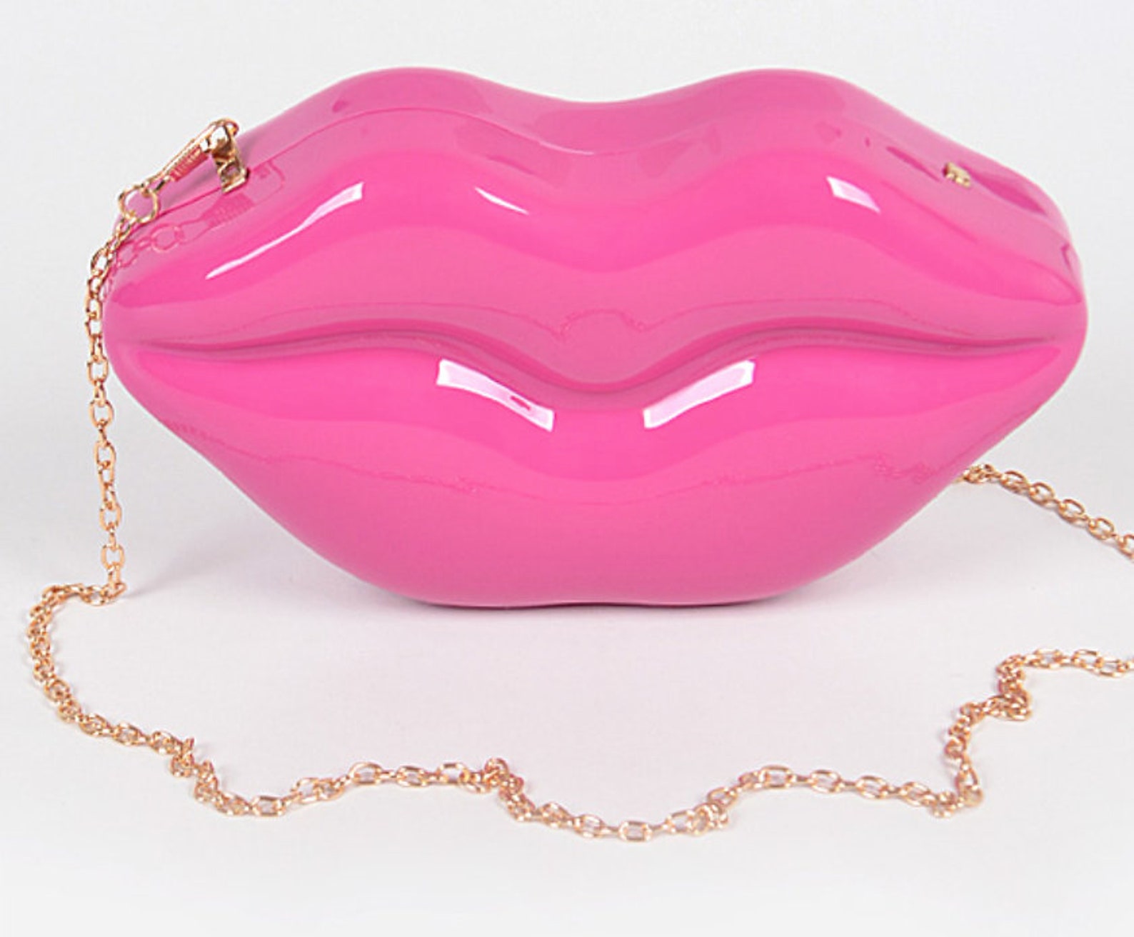 Lips Clutch With Chain Strap - Etsy