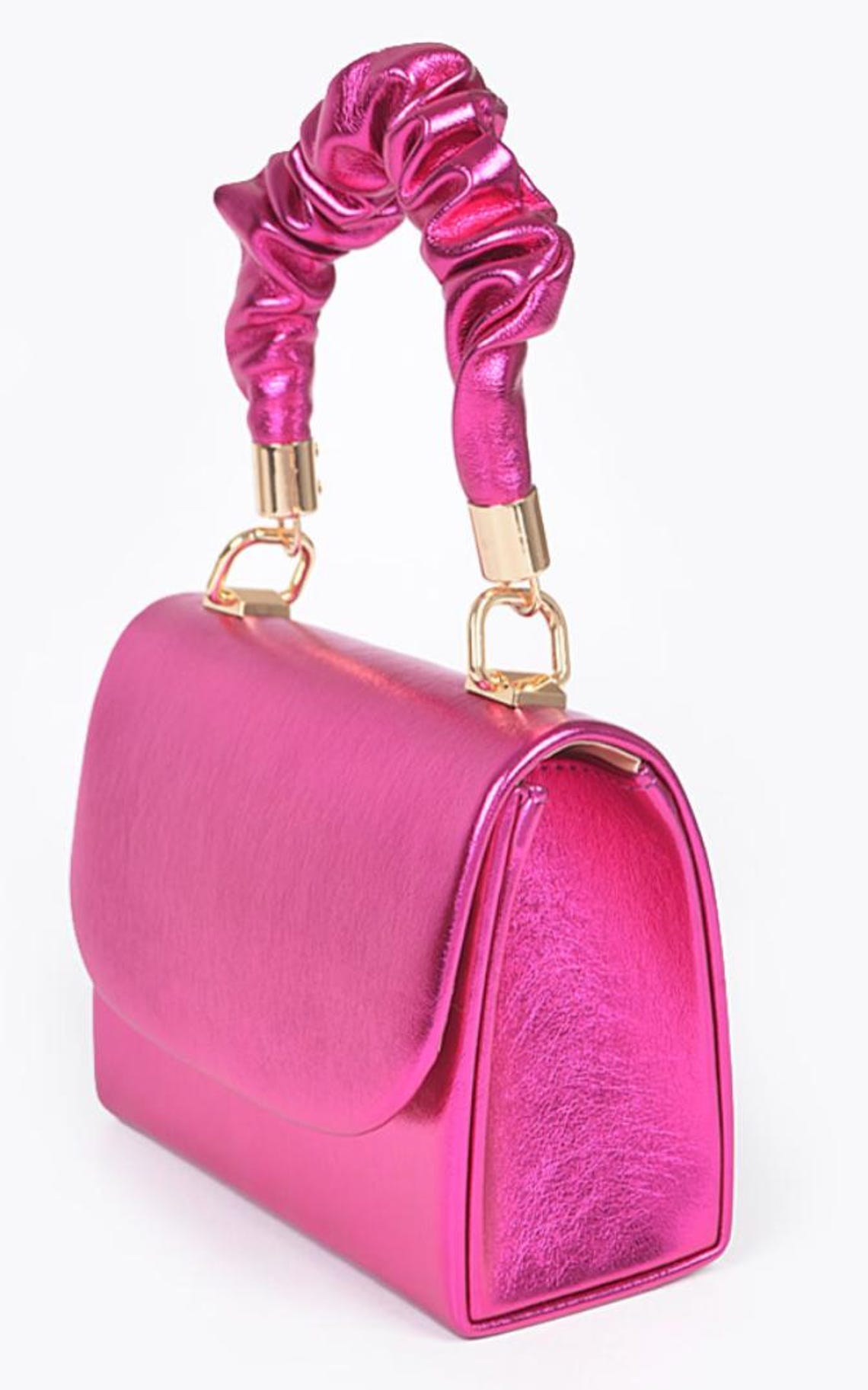 Metallic Top Handle Clutch - Etsy