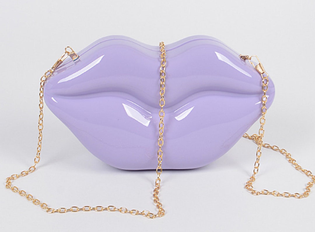 Lips Clutch With Chain Strap - Etsy