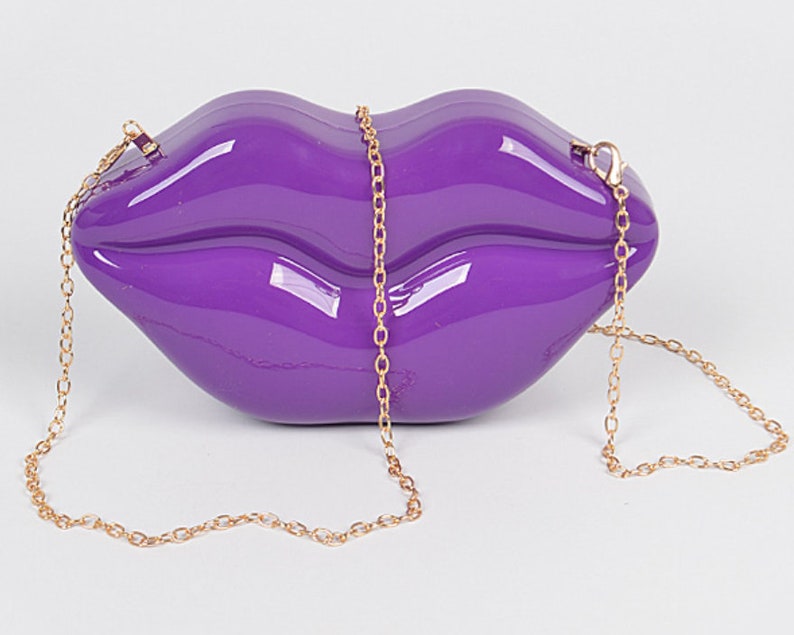 Lips Clutch With Chain Strap - Etsy