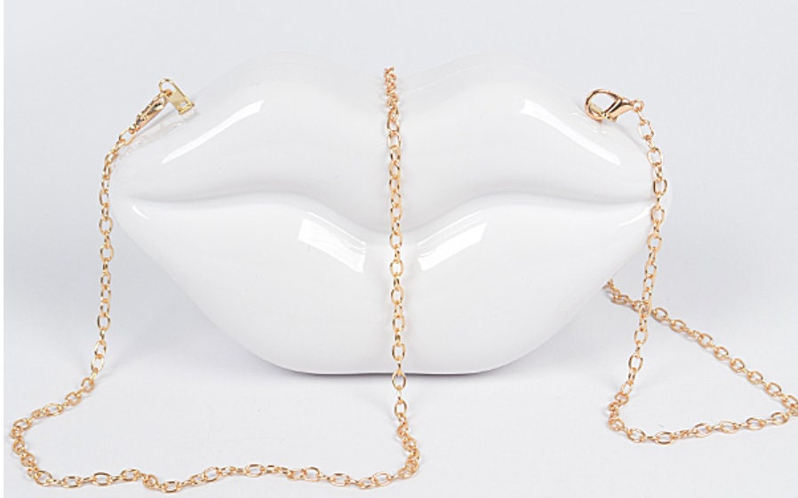 Lips Clutch With Chain Strap - Etsy
