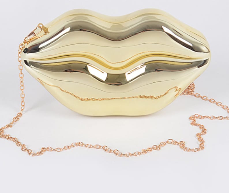 Lips Clutch With Chain Strap - Etsy