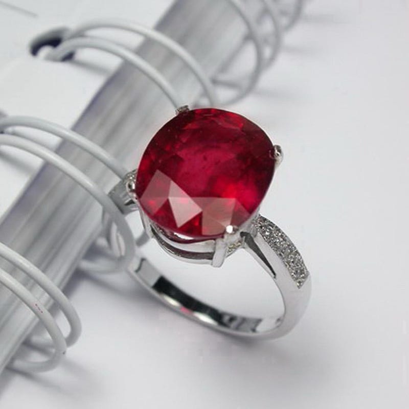 Red Ruby Ring - Etsy