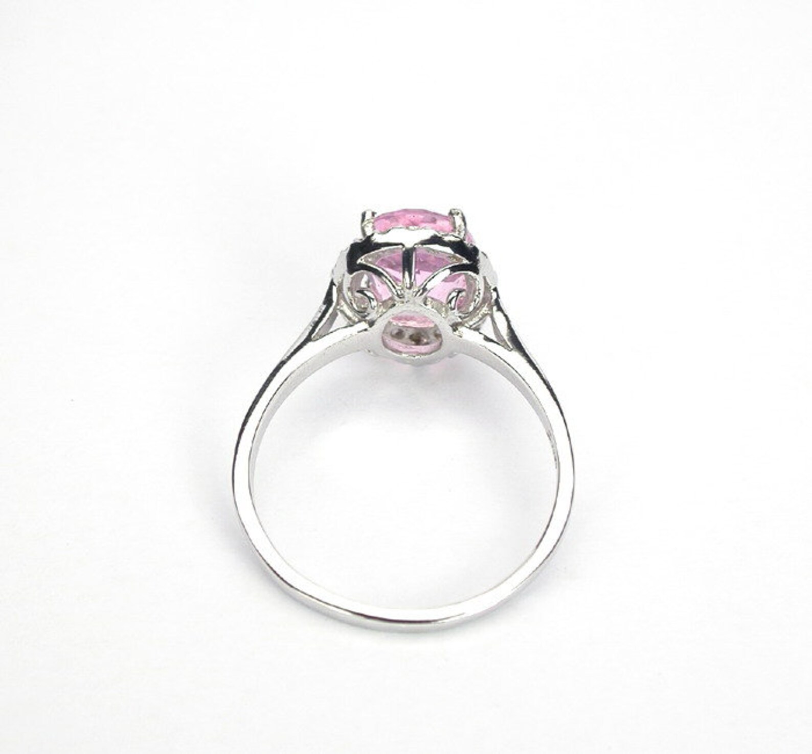 Natural Kunzite Ring Sterling Silver Wedding Ring Size Us 7.0 - Etsy