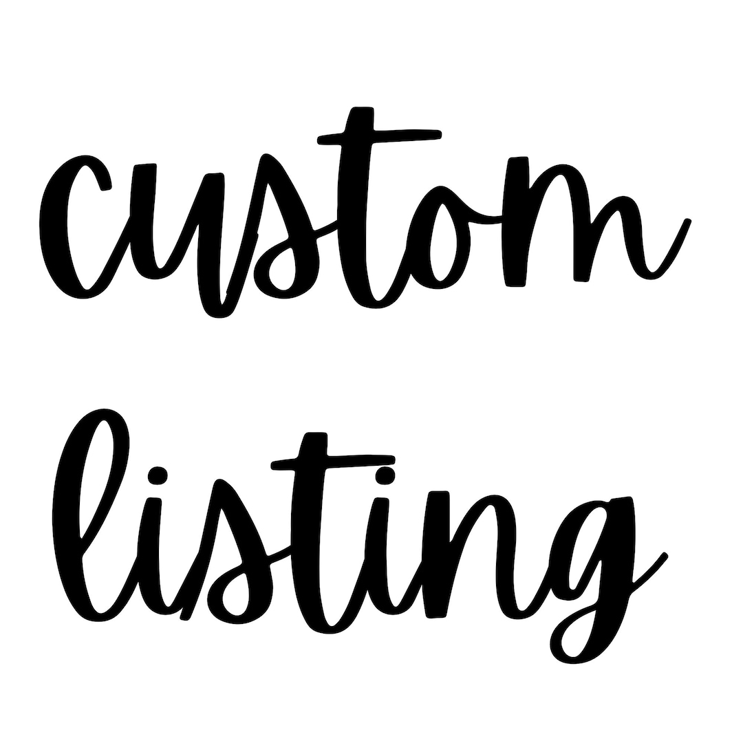 Custom Order Request - Contact Seller Before Purchase - Etsy