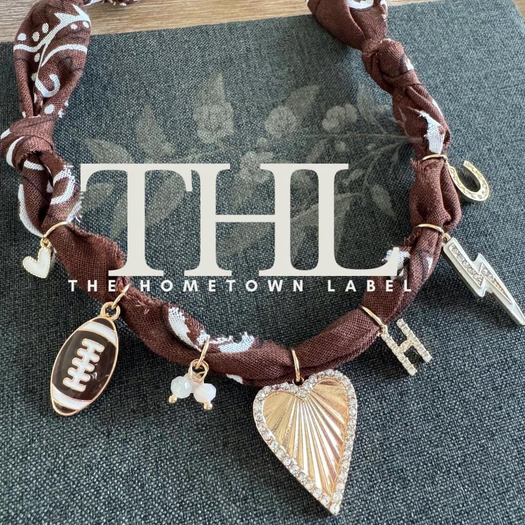 BANDANA NECKLACE | Football Necklace | Football Bandana Necklace ...