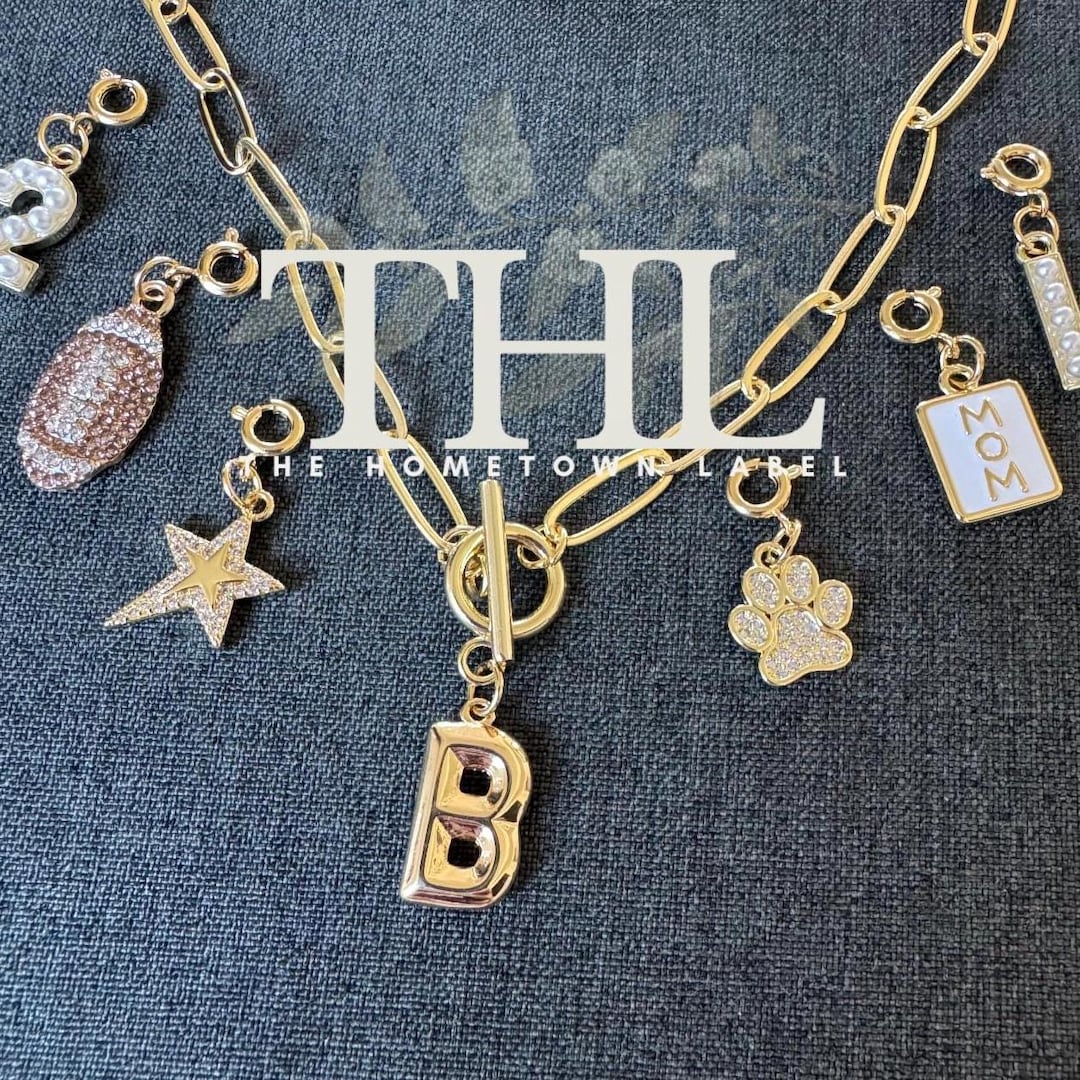 Wildcat Mom, Custom Charm Necklace, Initial Necklace, Sports Necklace ...