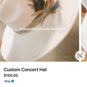 Custom Concert Hat - Etsy