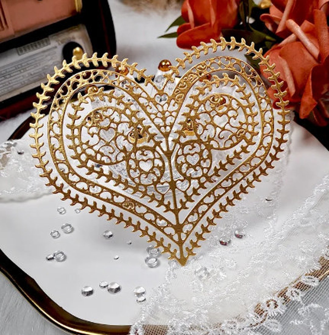Heart-shaped Metal Cutting Dies Craft Dies Scrapbooking Card Making ...