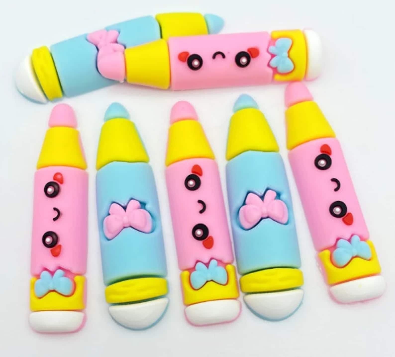 12pcs lindo PVC híbrido mini lápiz lápiz flexible pegamento - Etsy España