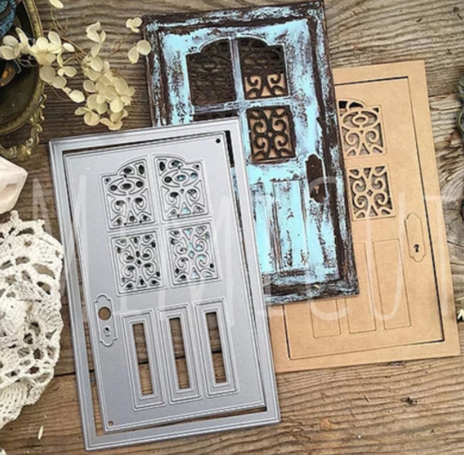 Vintage Door Metal Cutting Dies Stencils for DIY Scrapbooking/album ...